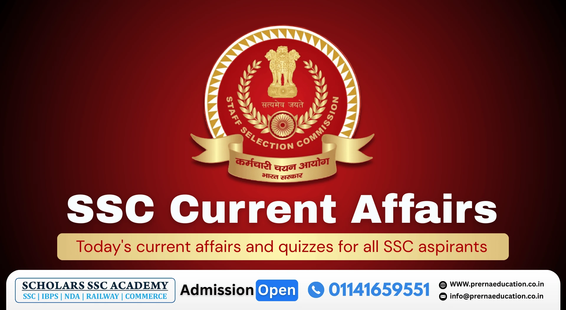 Daily SSC Current Affairs & Quizzes | CGL | GD | CHSL